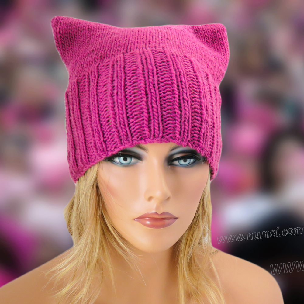 Free Knitting Pattern Cat Ears Hat Pattern 3 