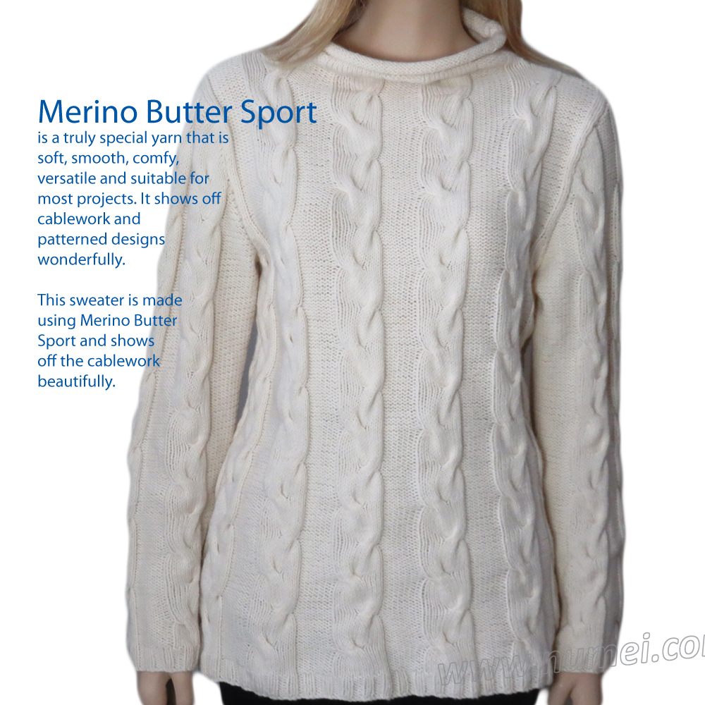 Berlini Merino Butter Sport Superfine Merino Wool Yarn at NuMei Yarn ...