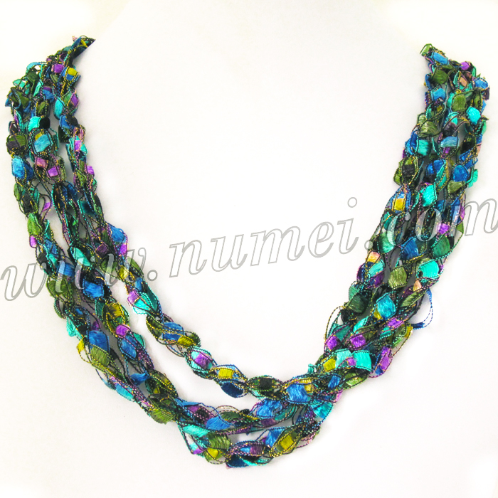 Handmade Ribbon Necklace EG84107